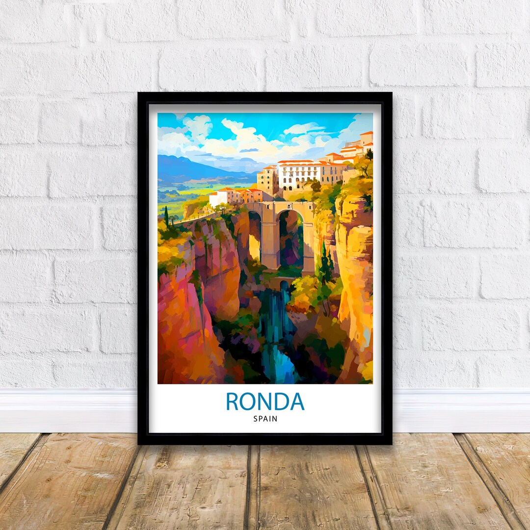 Ronda Spain Travel Print Ronda Wall Decor Ronda Poster Spain Travel ...