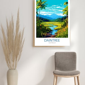 Daintree Australia Travel Print Daintree Rainforest Wall Decor ...
