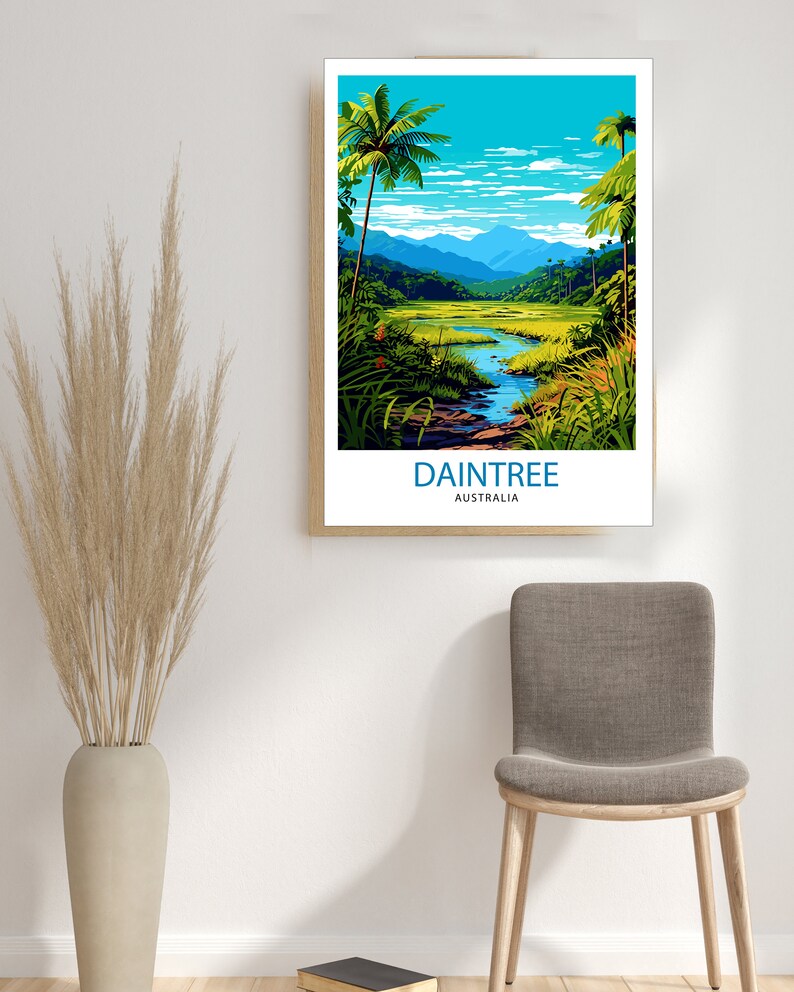 Daintree Australia Travel Print Daintree Rainforest Wall Decor ...