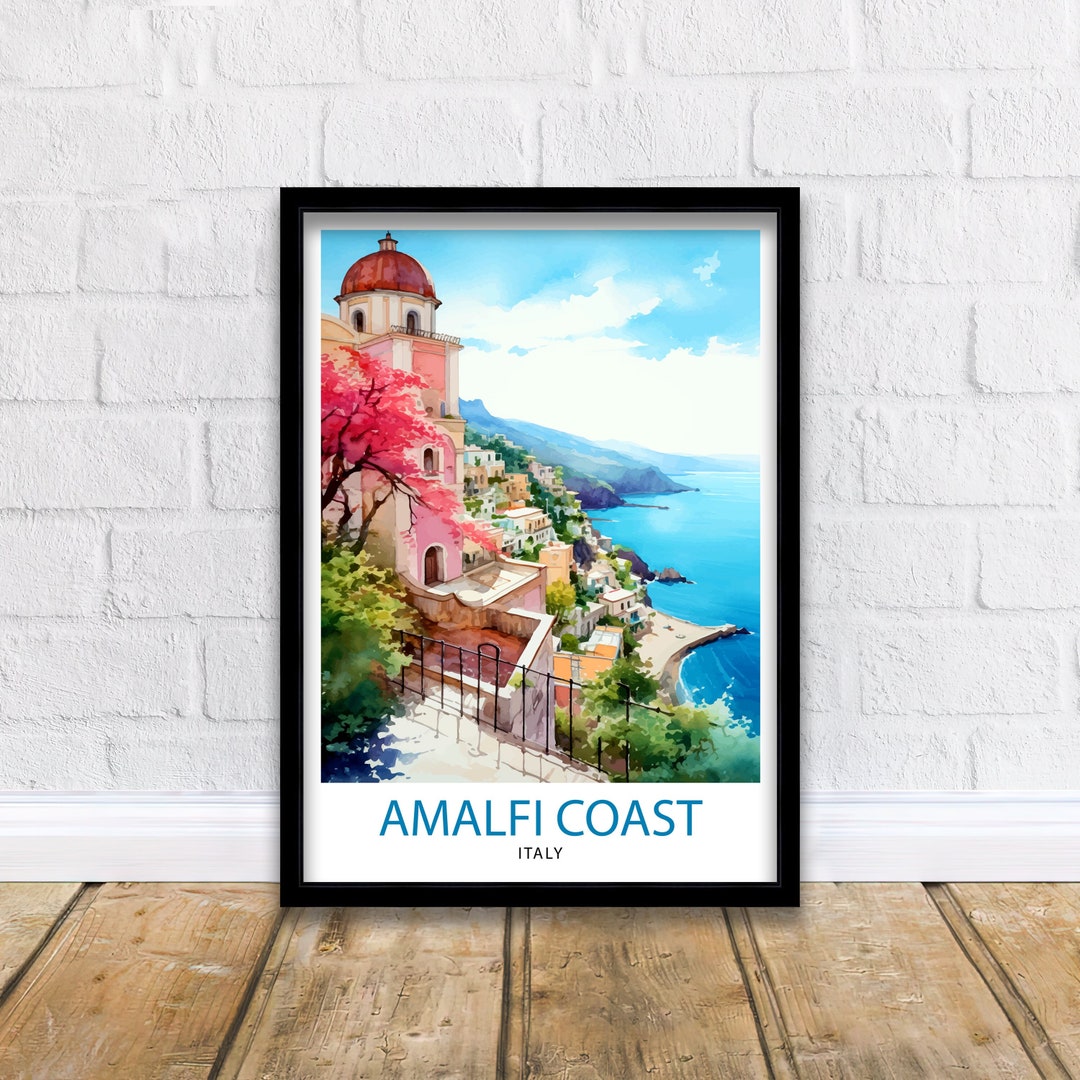 Amalfi Coast Italy Travel Print Amalfi Coast Wall Decor Amalfi Coast ...