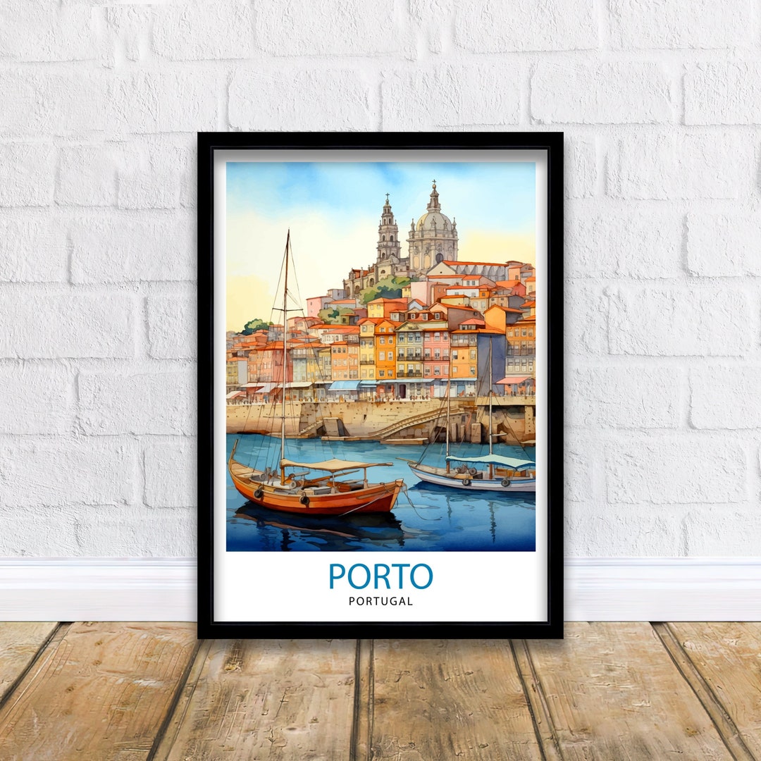 Porto Portugal Travel Print Porto Wall Decor Porto Poster Portugal ...