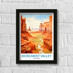 Monument Valley Print Iconic Desert Landscape Art American Southwest ...