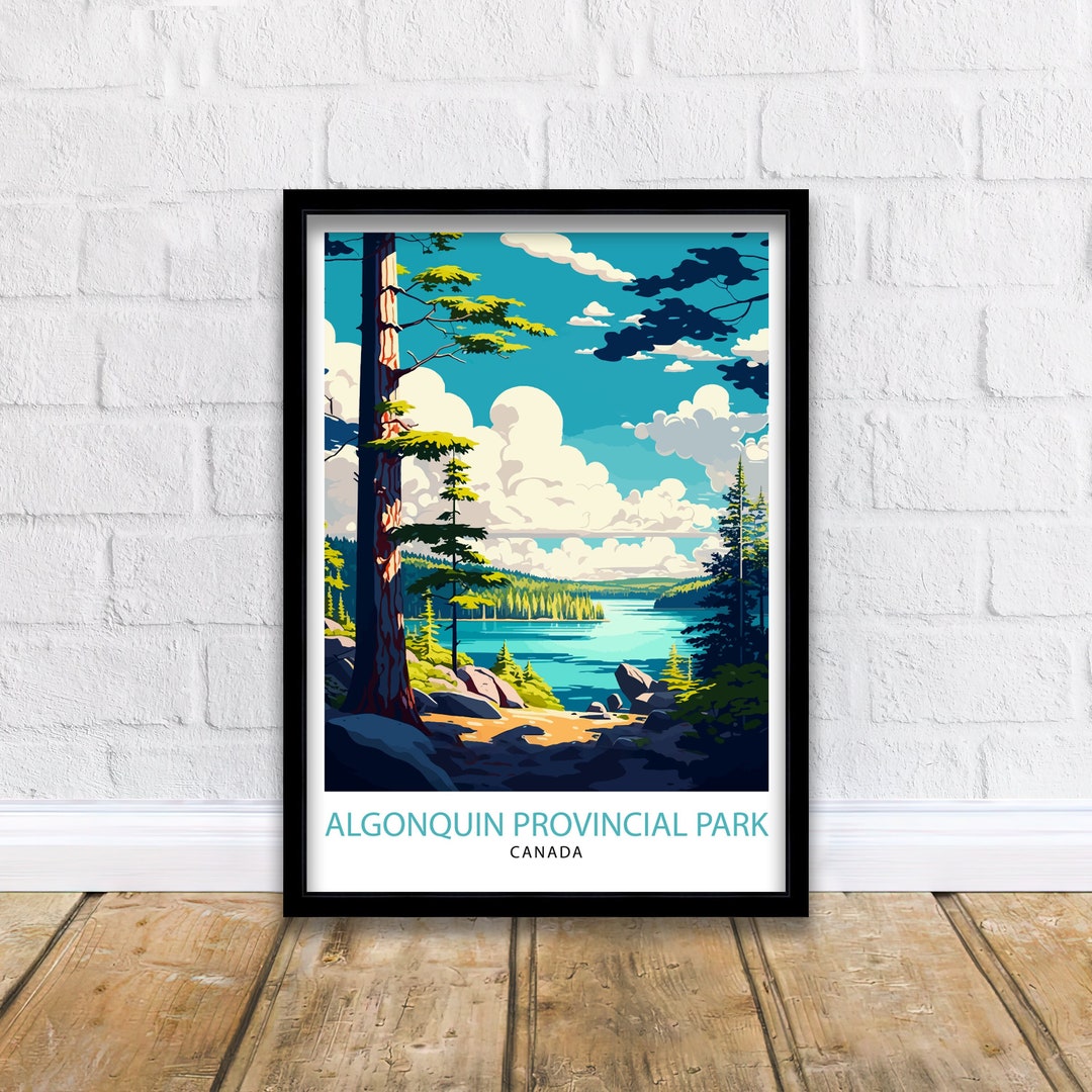 Algonquin Provincial Park Canada Travel Print Algonquin Wall Decor ...