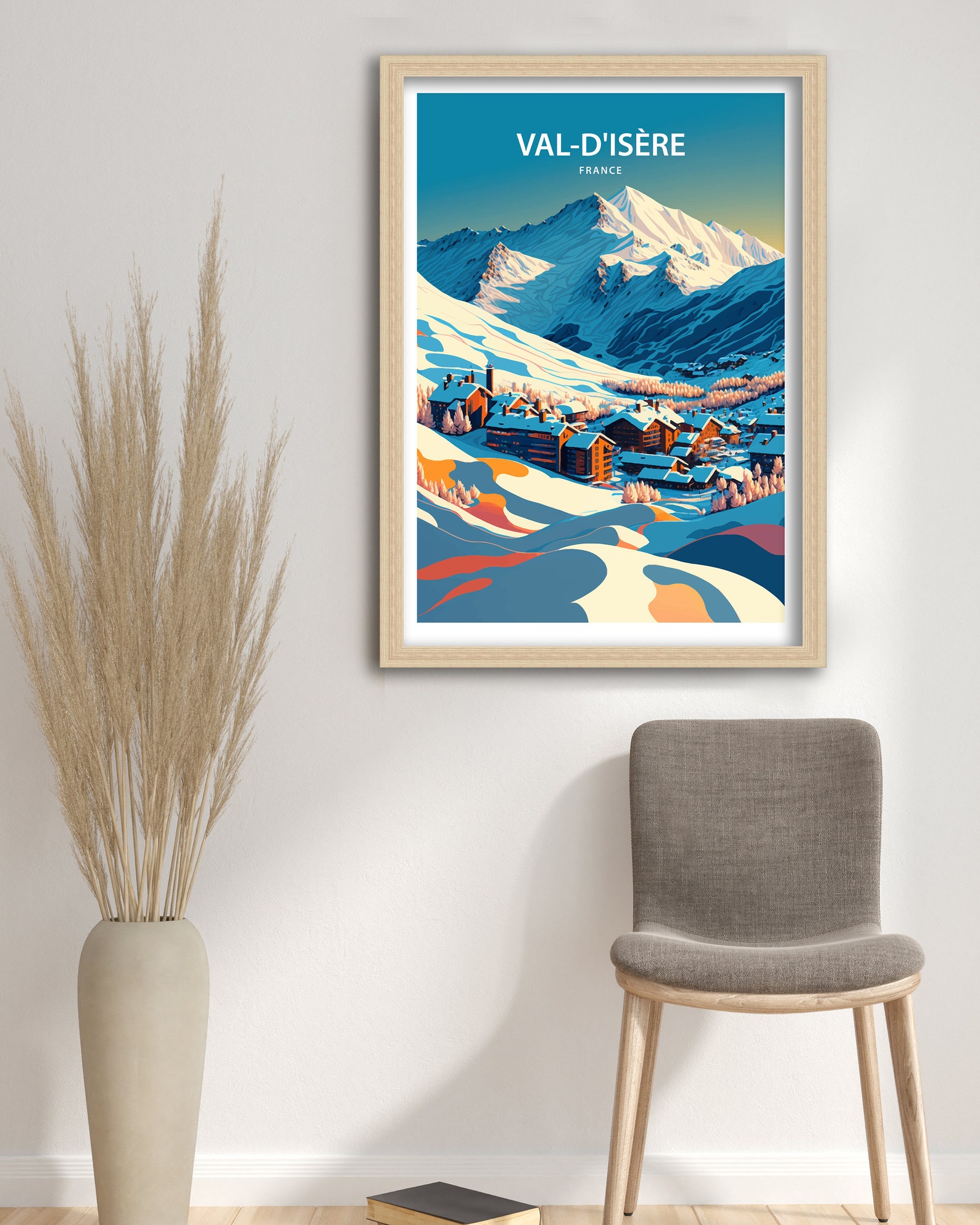 Val D'isere Travel Print | Ski Poster| Travel Poster| Ski Print| Val Di ...