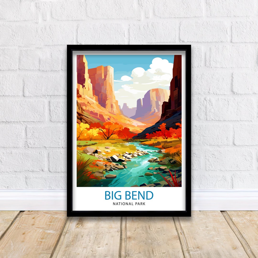 Big Bend National Park Travel Print Wall Decor Wall Art Big Bend Wall ...
