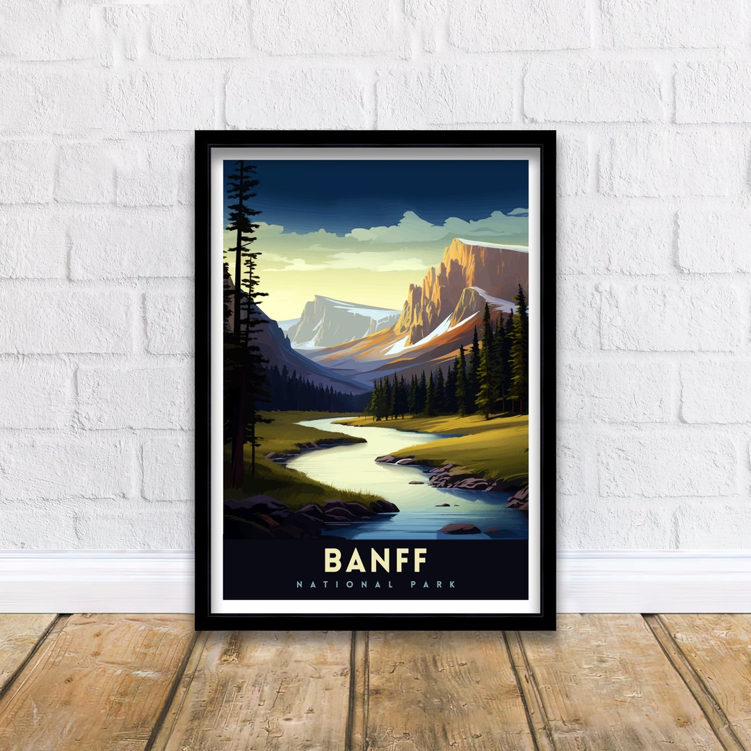 Banff National Park Travel Print Banff Wall Decor Banff Home Decor ...