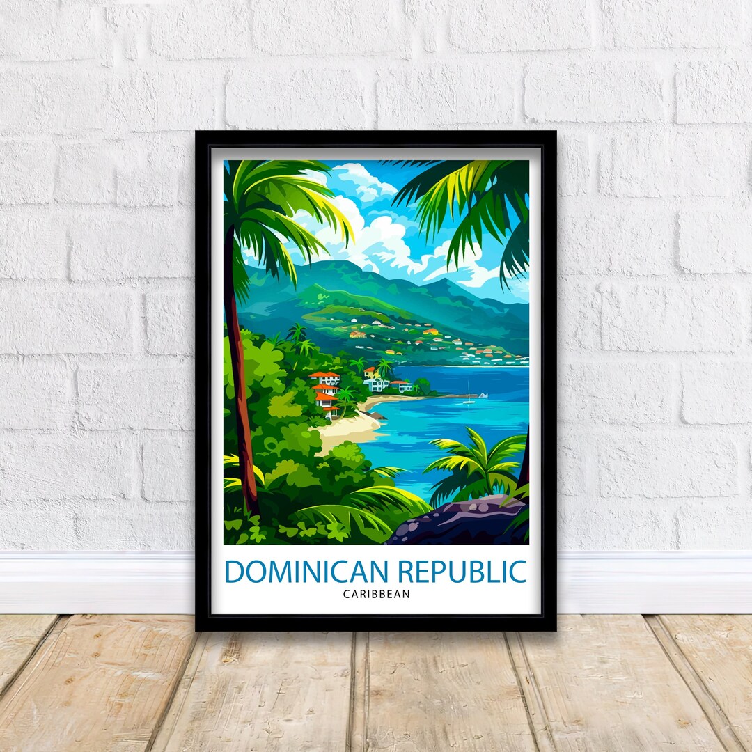 Dominican Republic Travel Print Dominican Republic Wall Art Dominican ...