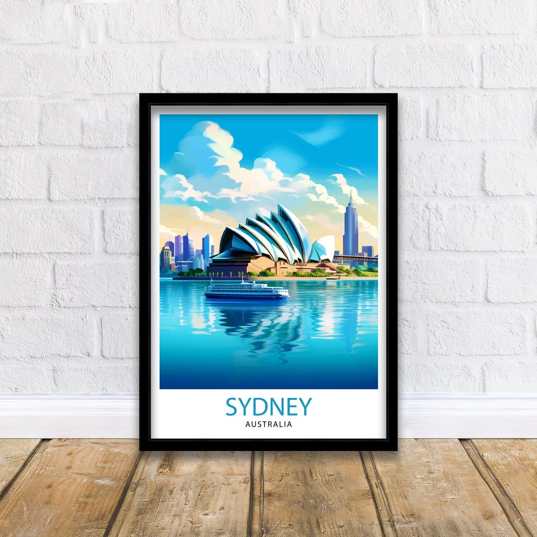 Sydney Australia Travel Print Sydney Wall Decor Sydney Poster Australia ...