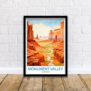 Monument Valley Print Iconic Desert Landscape Art American Southwest ...