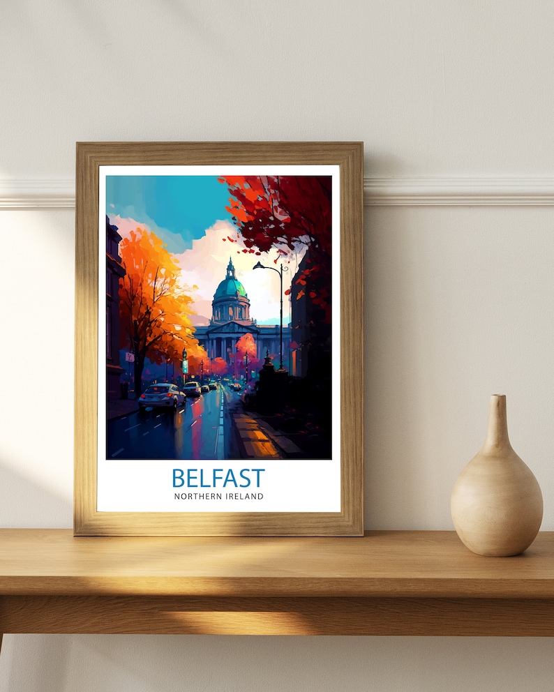 Belfast Northern Ireland Travel Print Belfast Wall Decor Belfast Home ...