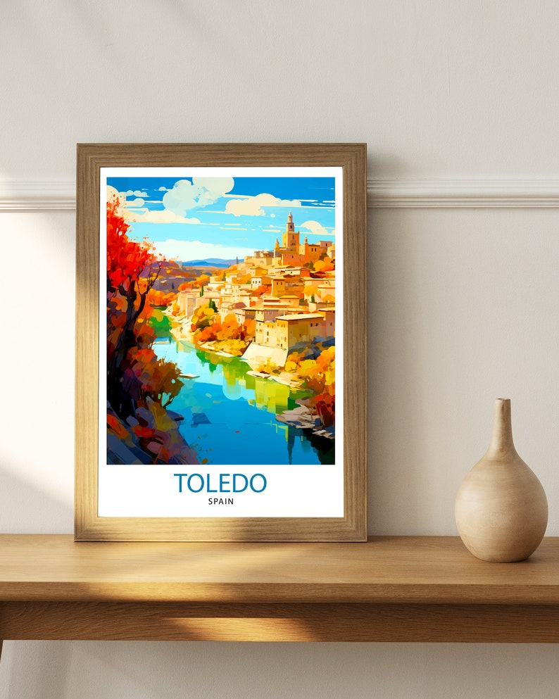 Toledo Spain Travel Print Toledo Wall Decor Toledo Poster Spain Travel ...