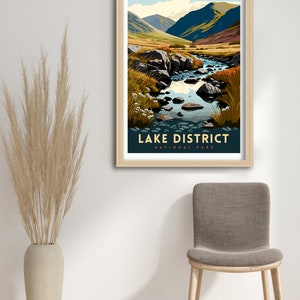 Lake District Travel Print | Lake District Print | Lake District Art ...