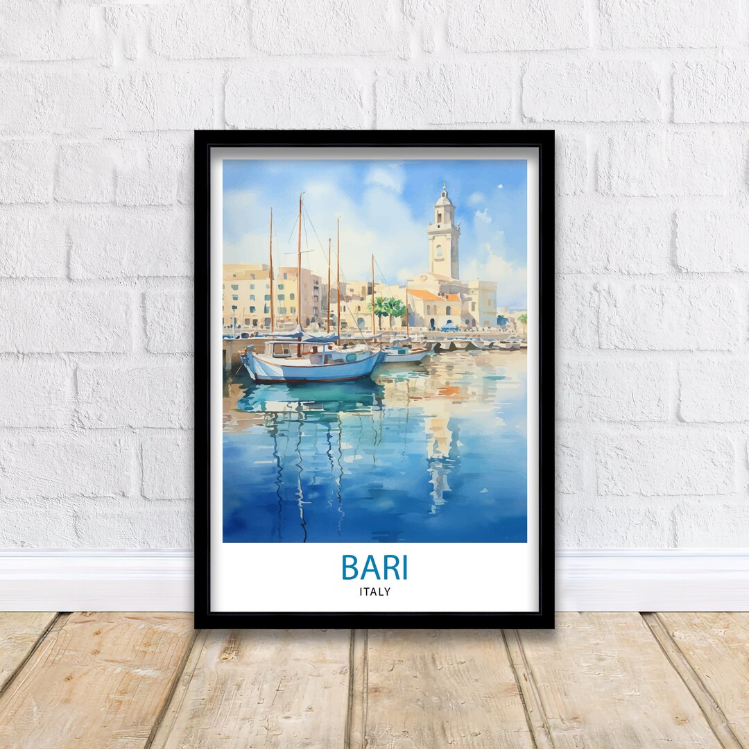Bari Italy Travel Print Bari Wall Decor Bari Poster Italy Travel Prints ...