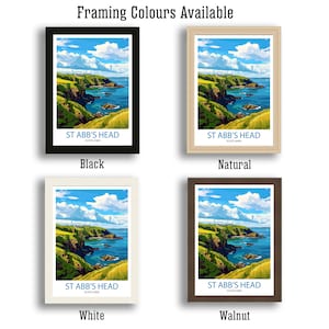 St Abbs Head Scotland Travel Print Wall Decor Wall Art St Abbs Head ...