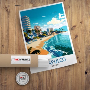 Acapulco Mexico Travel Print Acapulco Wall Decor Acapulco Home Living ...