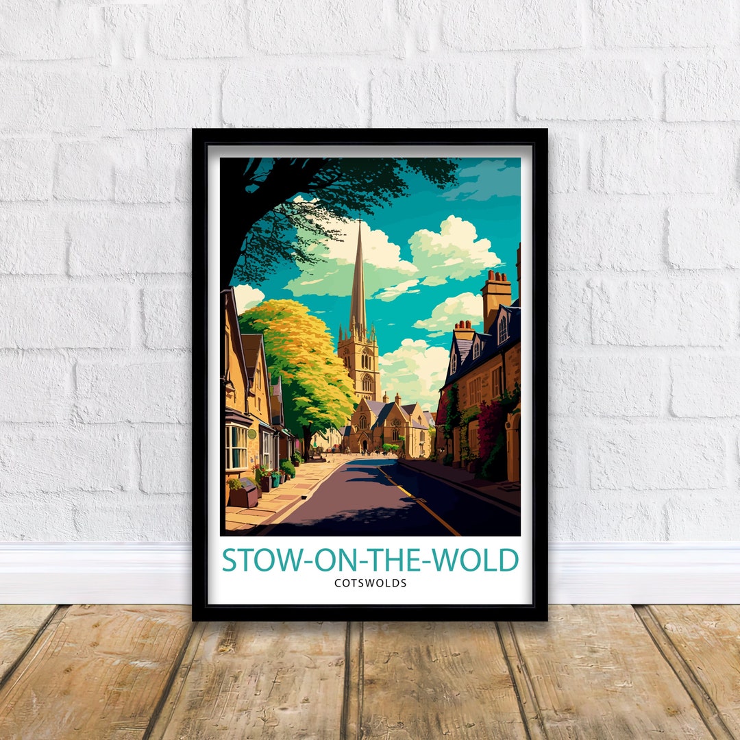 Stow on the Wold Travel Print England Wall Decor Stow on the Wold ...