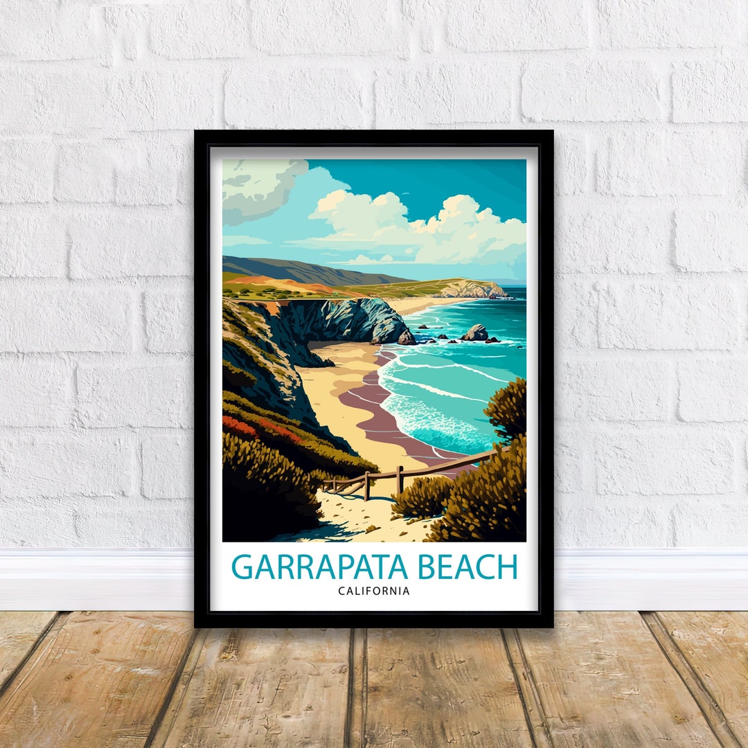 Garrapata Beach California Travel Print| Garrapata Wall Art Garrapata ...