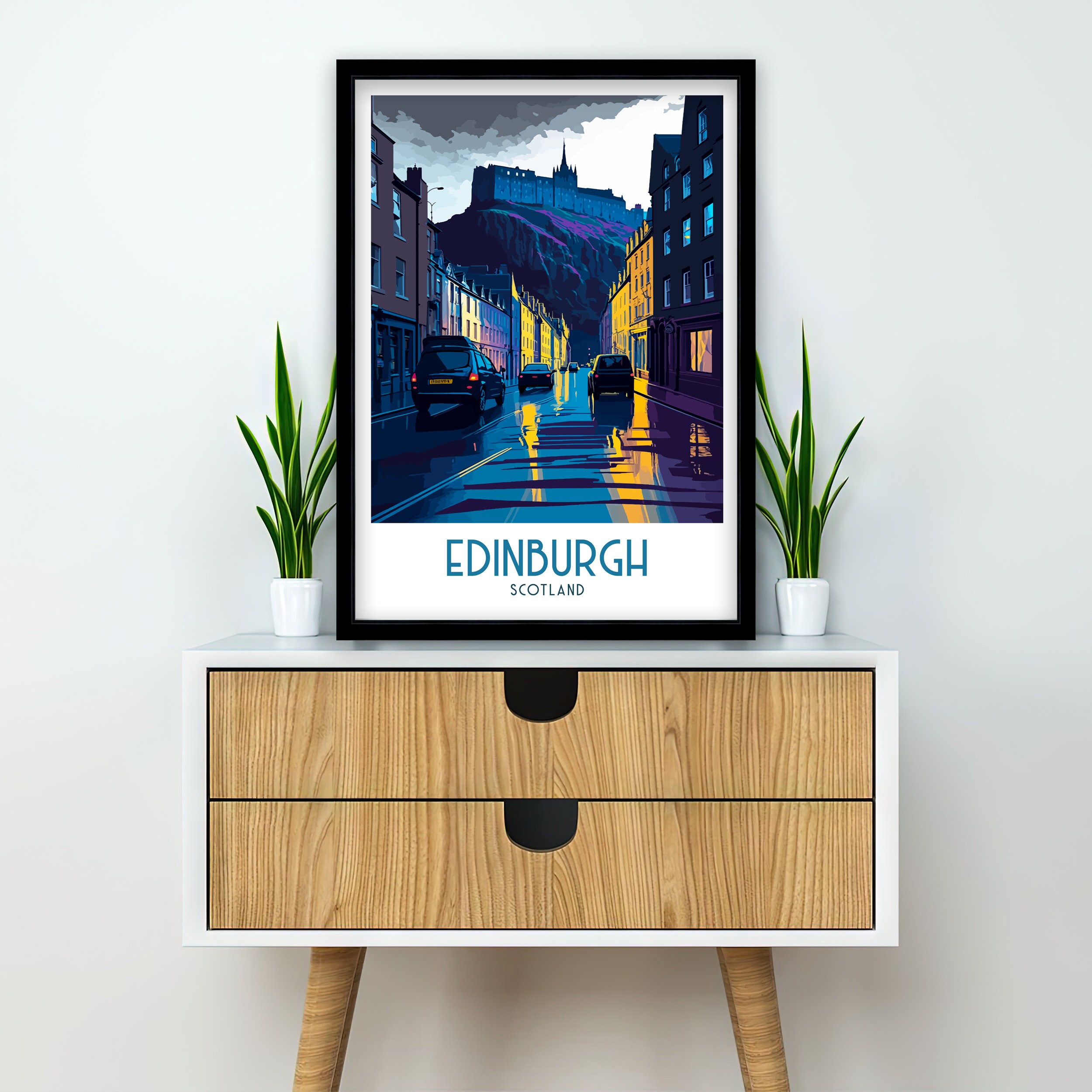Edinburgh Scotland Travel Print Edinburgh Wall Art Edinburgh Home Decor ...