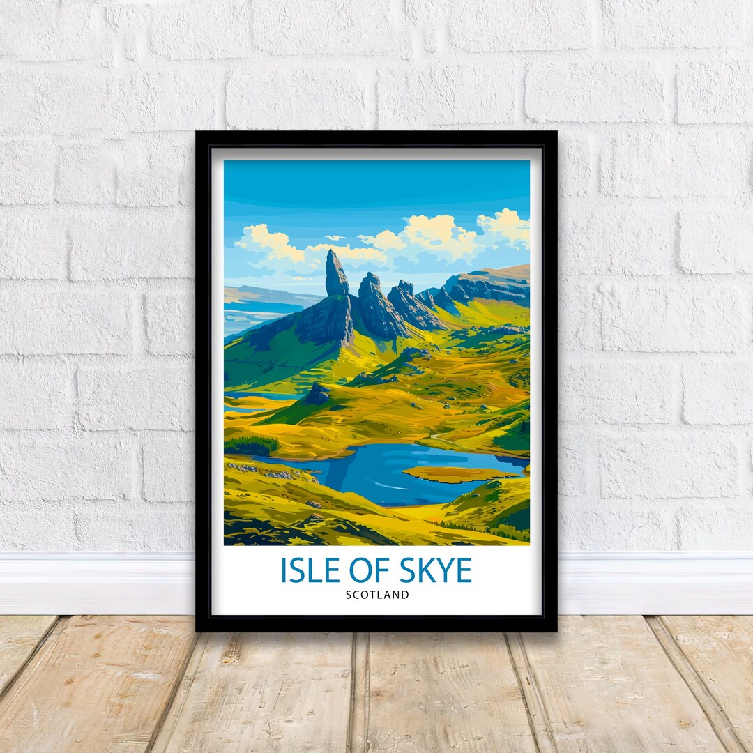 Isle of Skye Travel Print Skye Wall Decor Skye Home Living Decor, Isle ...