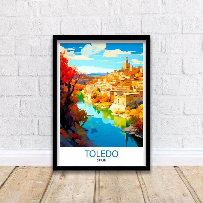 Toledo Spain Travel Print Toledo Wall Decor Toledo Poster Spain Travel ...