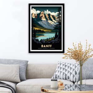 Banff National Park Travel Print Banff Wall Decor Banff Home Living ...