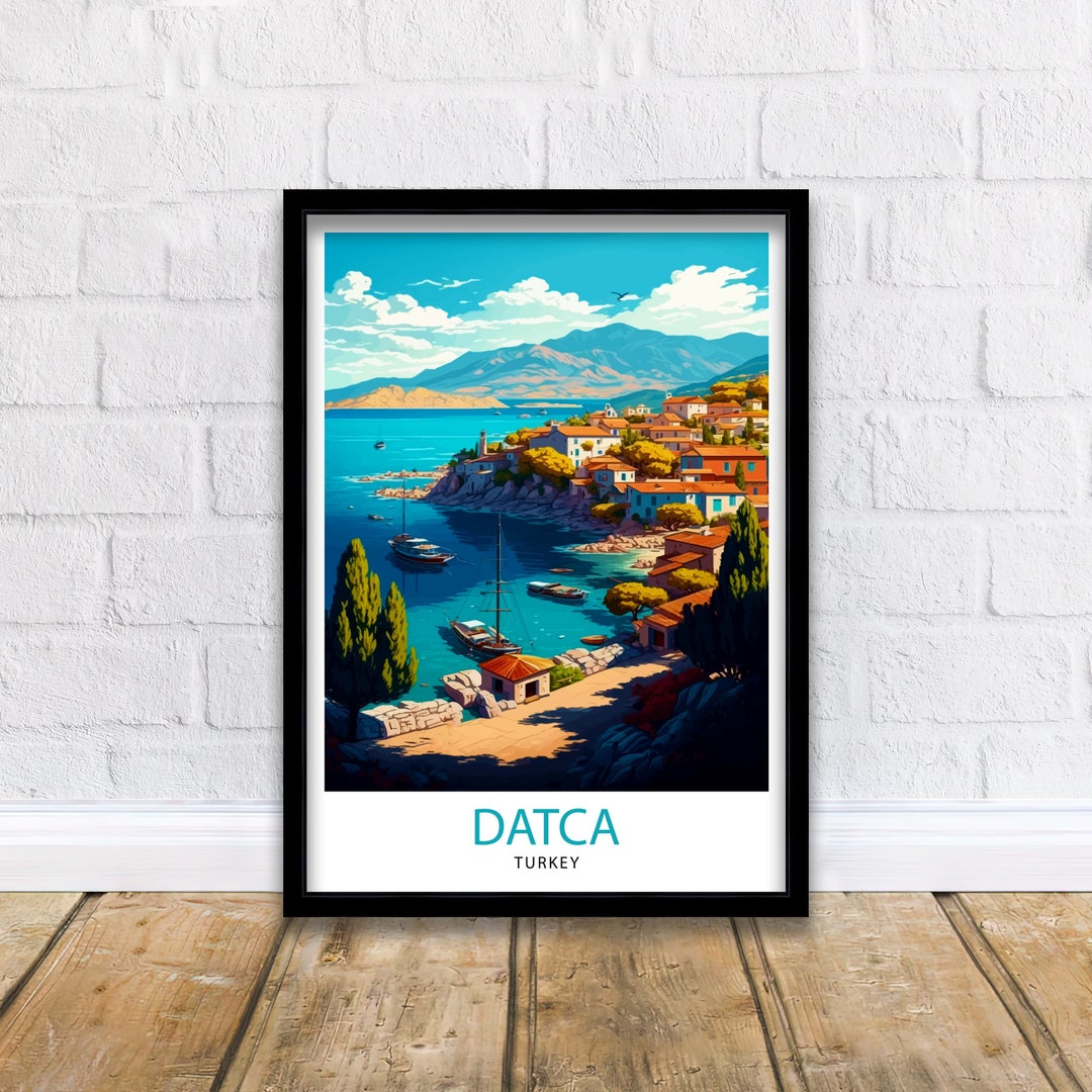 Datca Turkey Travel Print Datca Wall Decor Datca Home Living Decor ...