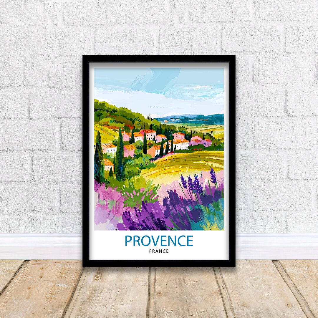 Provence France Travel Print Wall Decor Wall Art Provence Wall Hanging ...