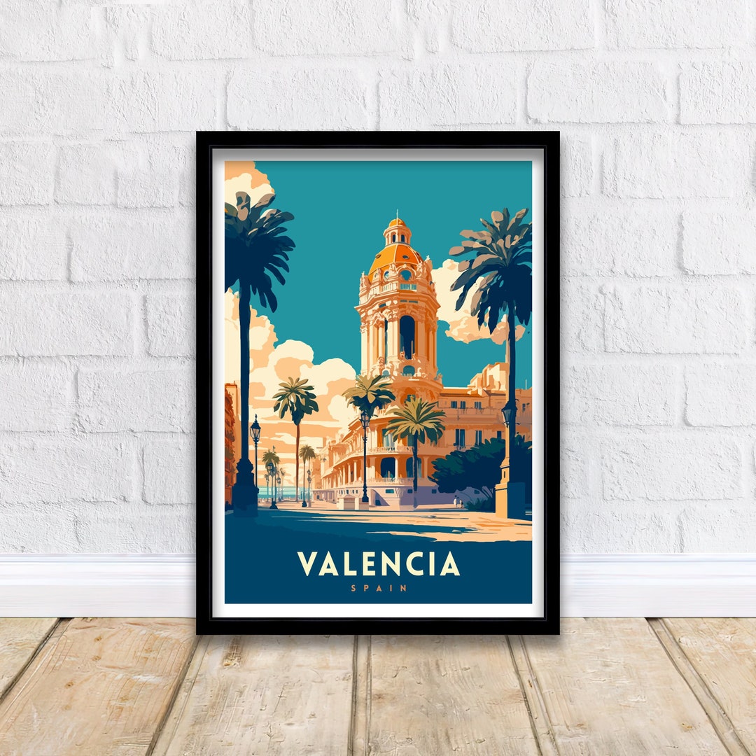 Valencia Spain Travel Print Valencia Wall Decor Valencia Home Living ...