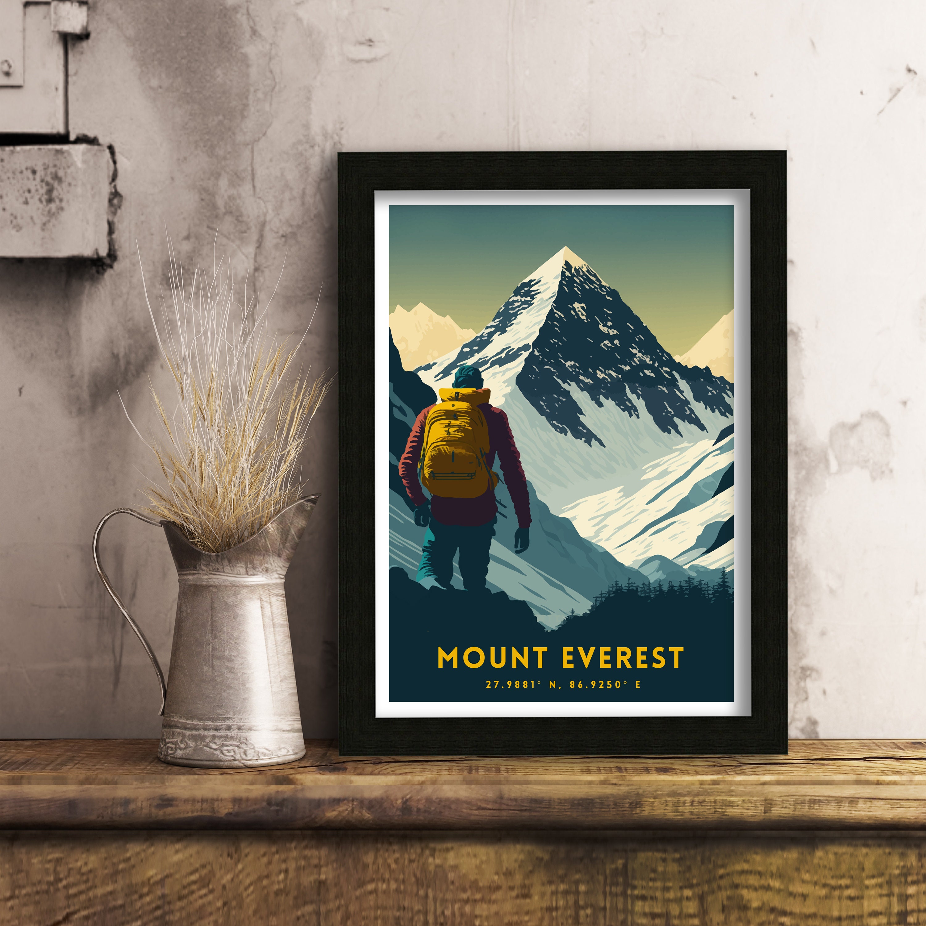 Mount Everest Print | Mount Everest | Mount Everest Poster | Mount ...