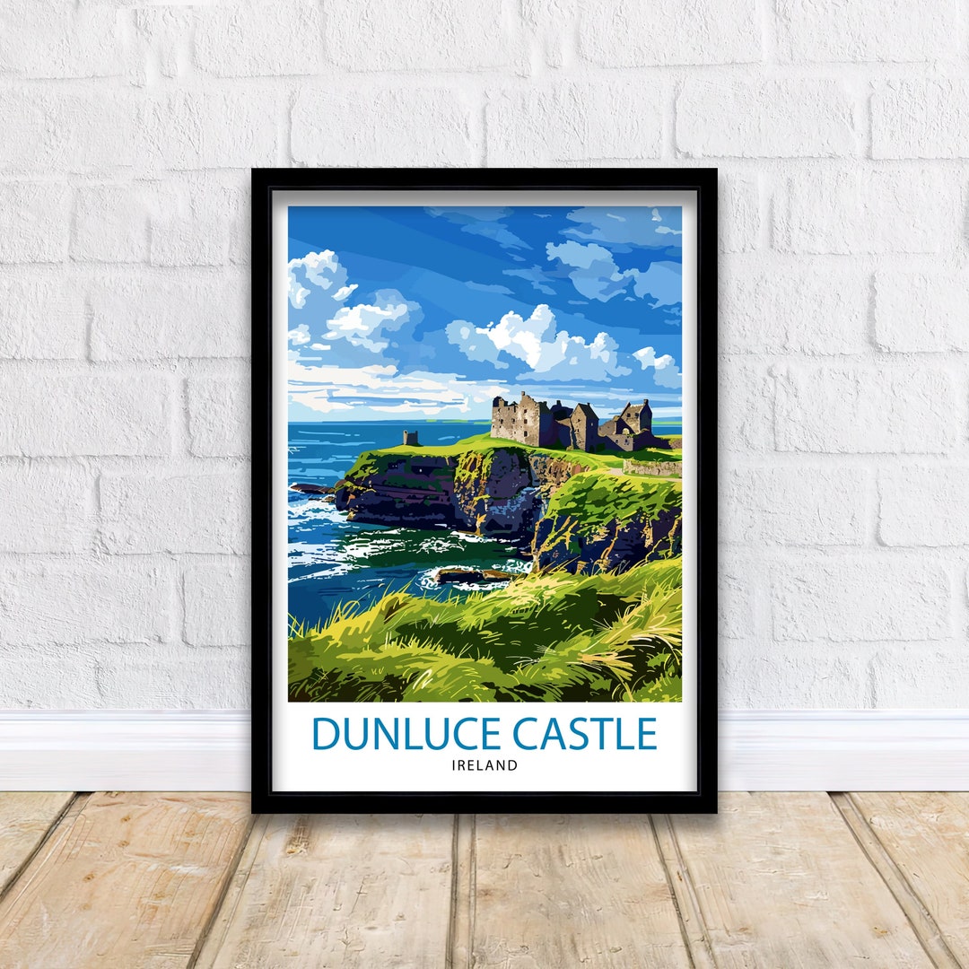 Dunluce Castle Northern Ireland Travel Print Wall Decor Wall Art ...