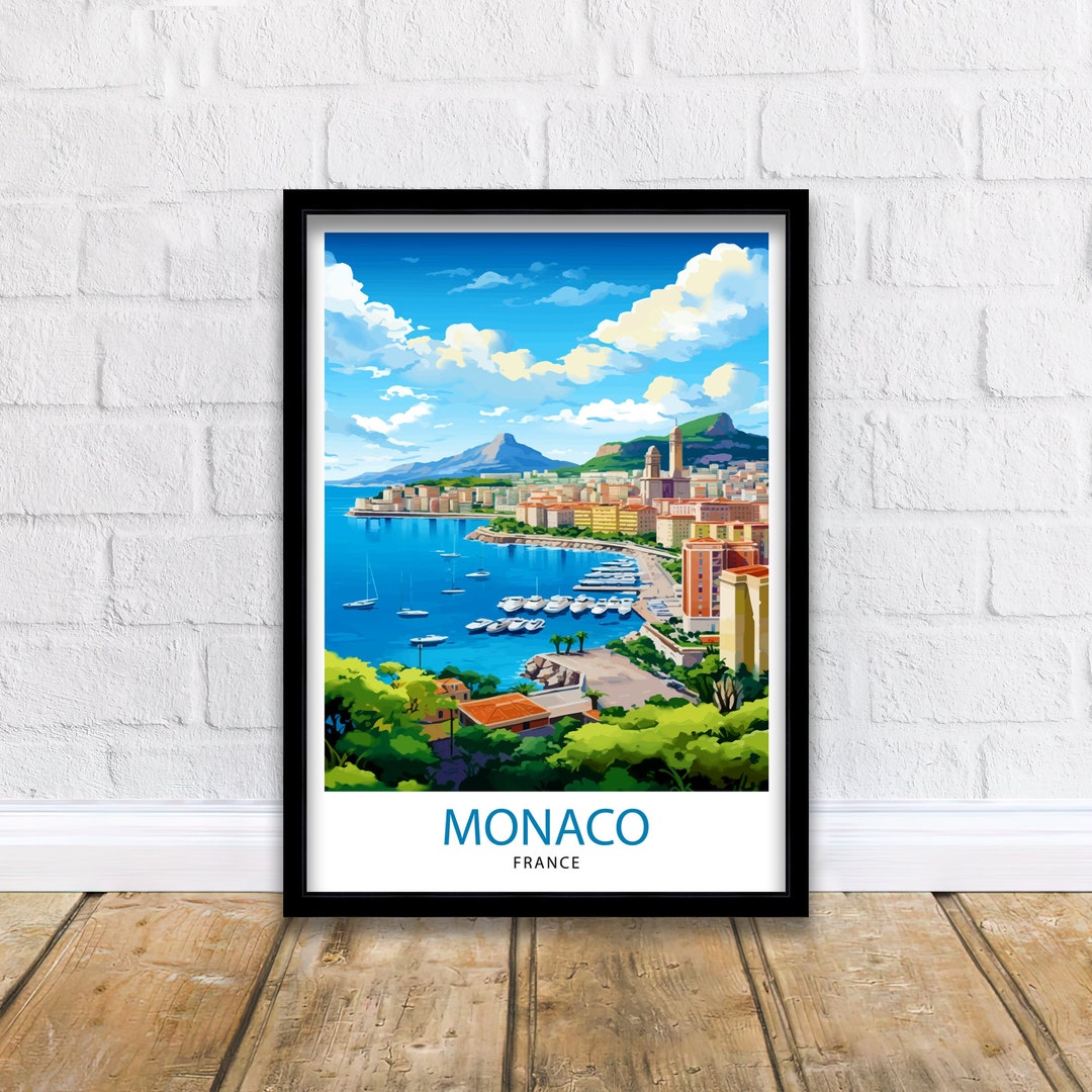 Monaco Art Print | Monaco | Monaco Poster | Monaco Print | Monaco Wall ...