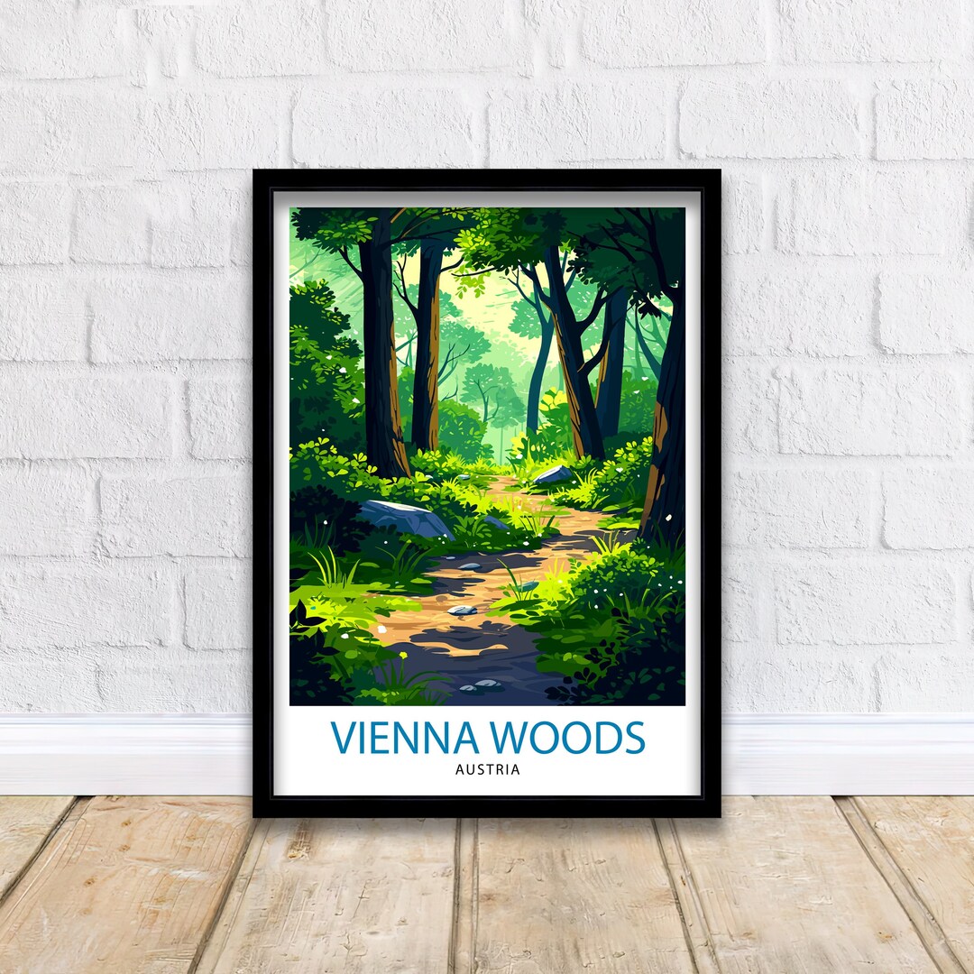 Vienna Woods Austria Print Wienerwald Landscape Art Austrian Forest ...