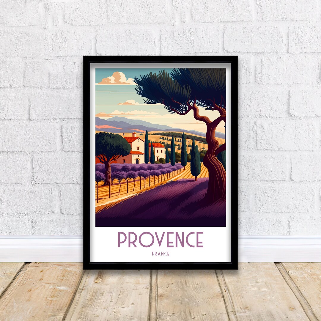 Provence Travel Print Provence Wall Decor Provence Poster France Travel ...