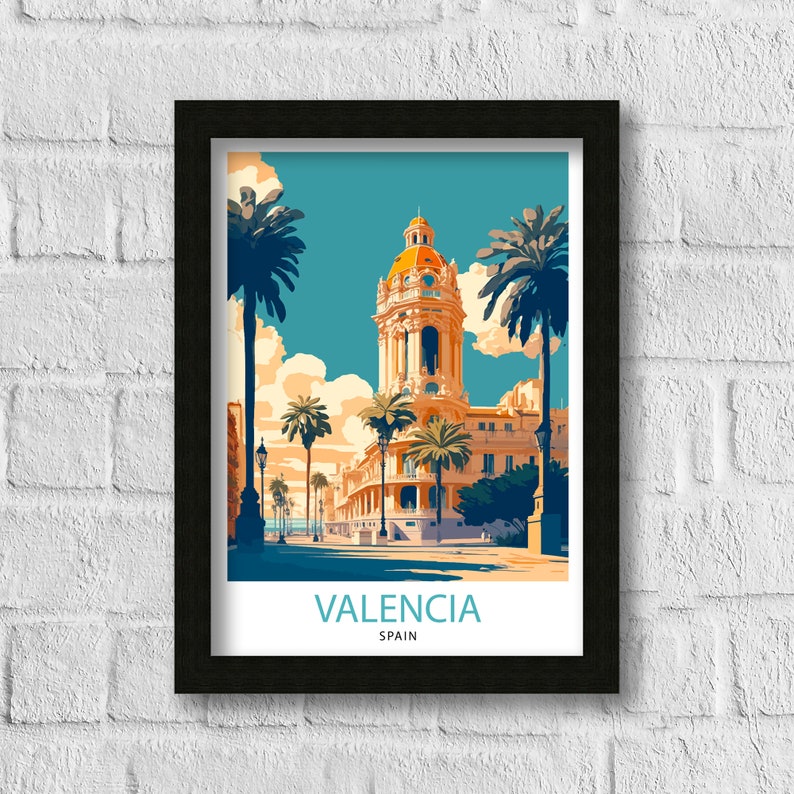 Valencia Spain Travel Print Valencia Wall Decor Valencia Home Living ...