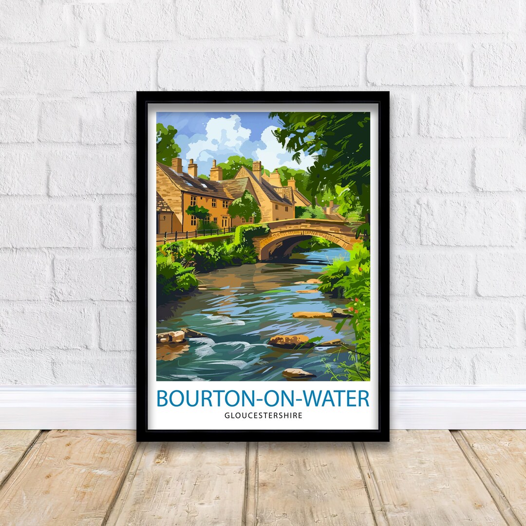 Bourton on Water Cotswolds Travel Print Wall Art, Home Decor Cotswolds ...