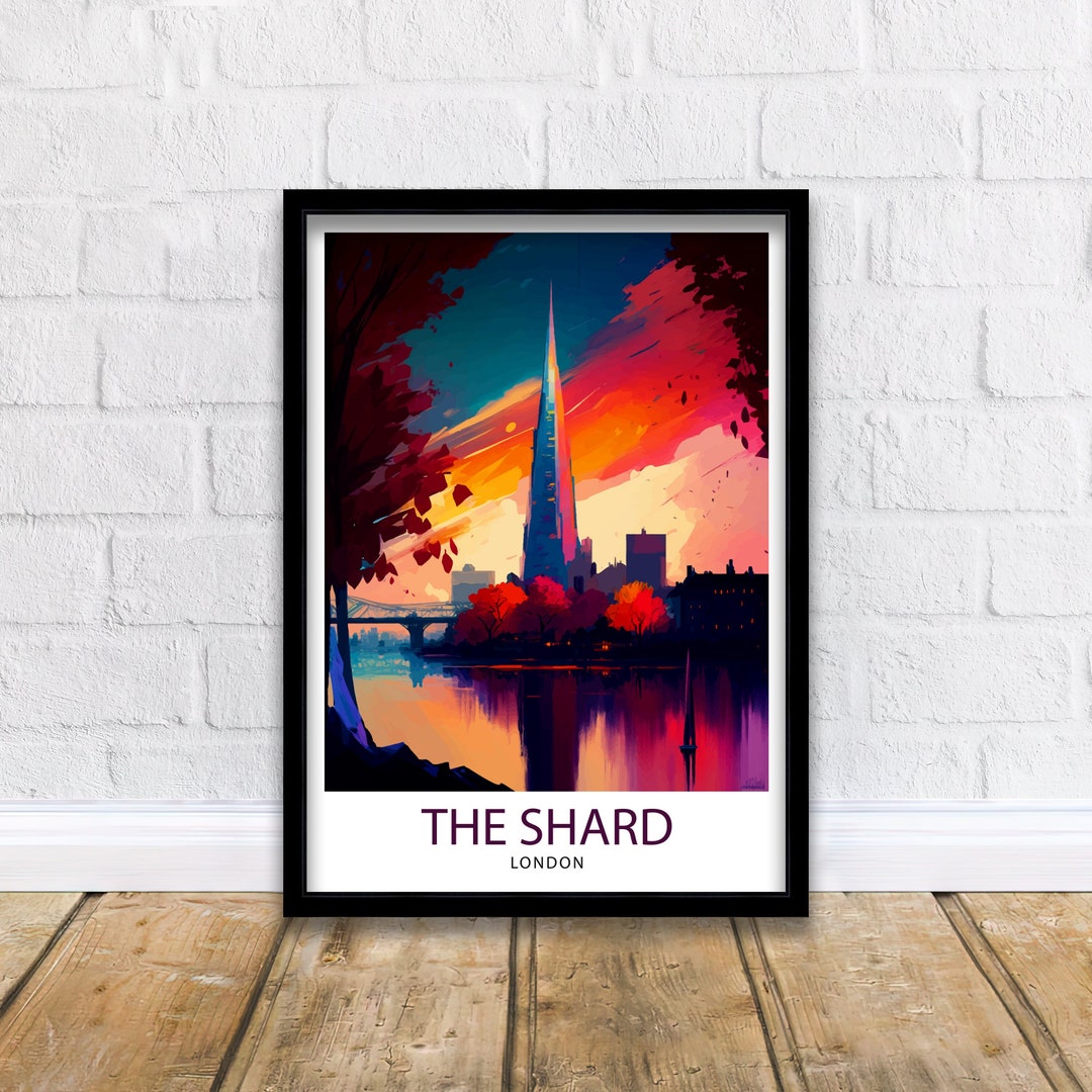 The Shard London Travel Print London Wall Art London Home Decor the ...