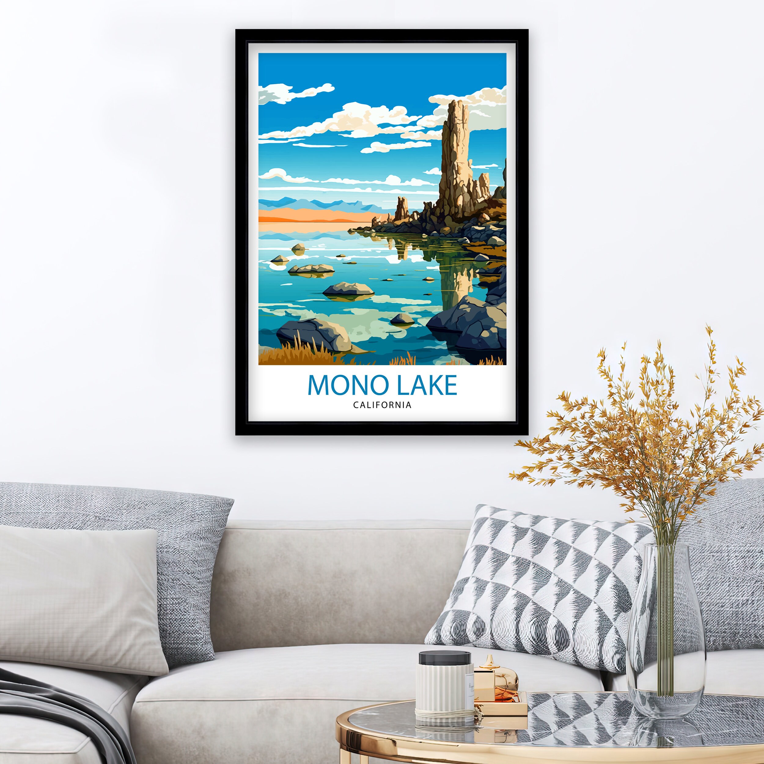 Mono Lake Travel Print| Mono Lake Wall Decor Mono Lake Home Living ...