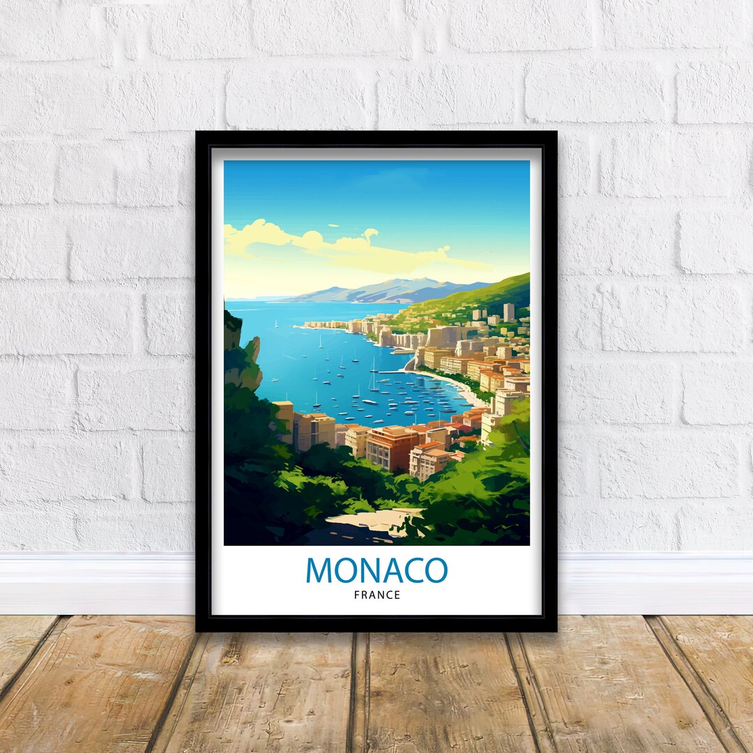 Monaco Art Print Monaco Monaco Poster Monaco Print Monaco Wall Art ...
