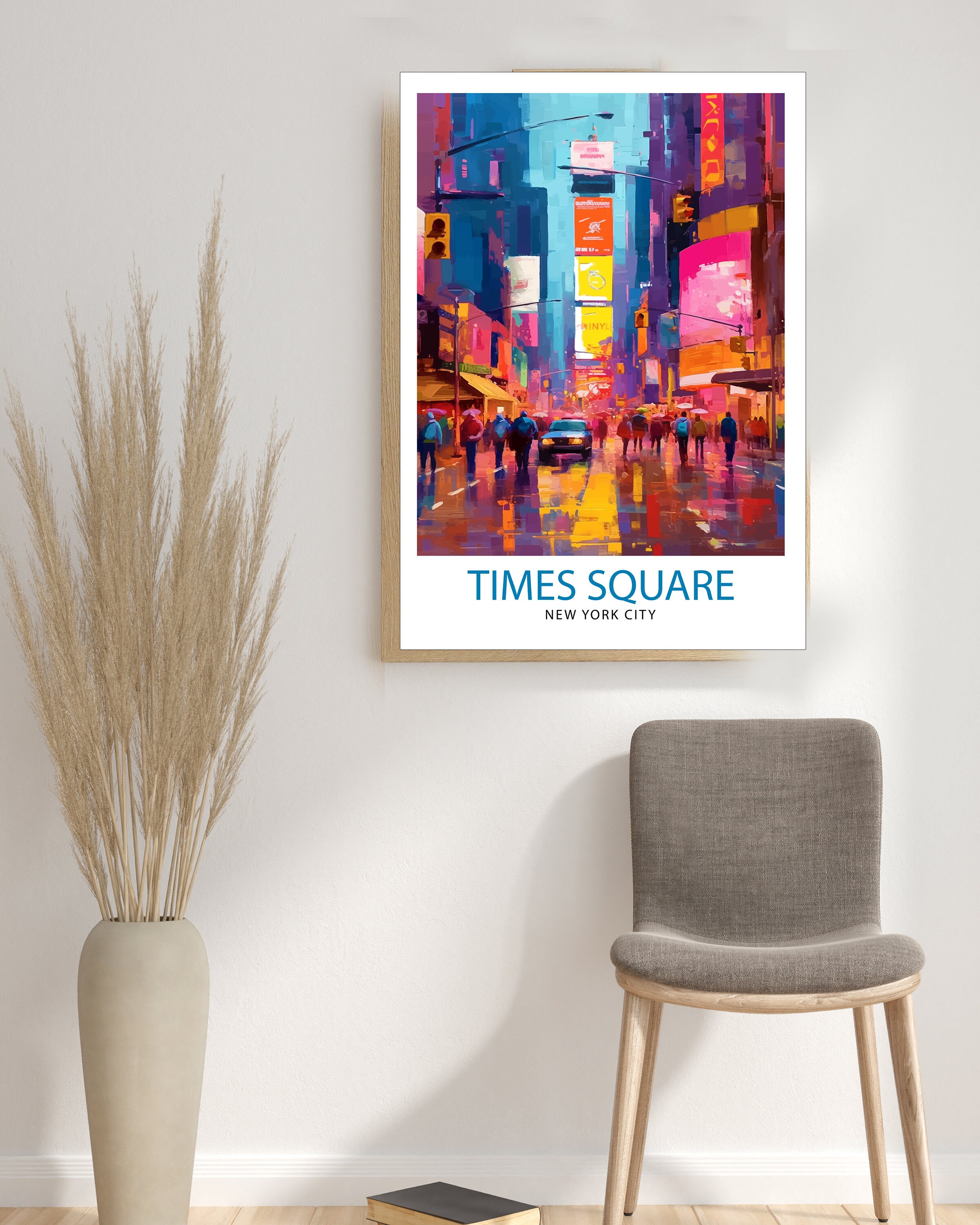 Times Square New York Travel Print| NYC Wall Decor Times Square Poster ...