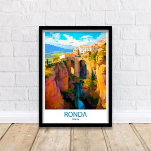 Ronda Spain Travel Print Ronda Wall Decor Ronda Poster Spain Travel ...