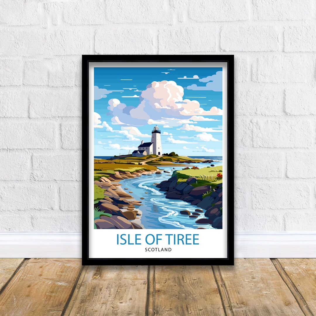 Isle of Tiree Scotland Travel Print Tiree Wall Decor Tiree Home Living ...