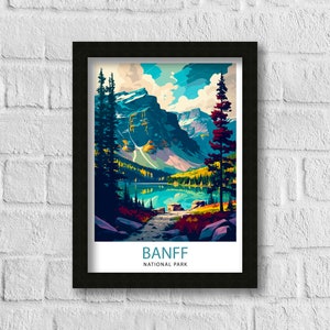 Banff National Park Travel Print Banff Wall Decor Banff Home Decor ...