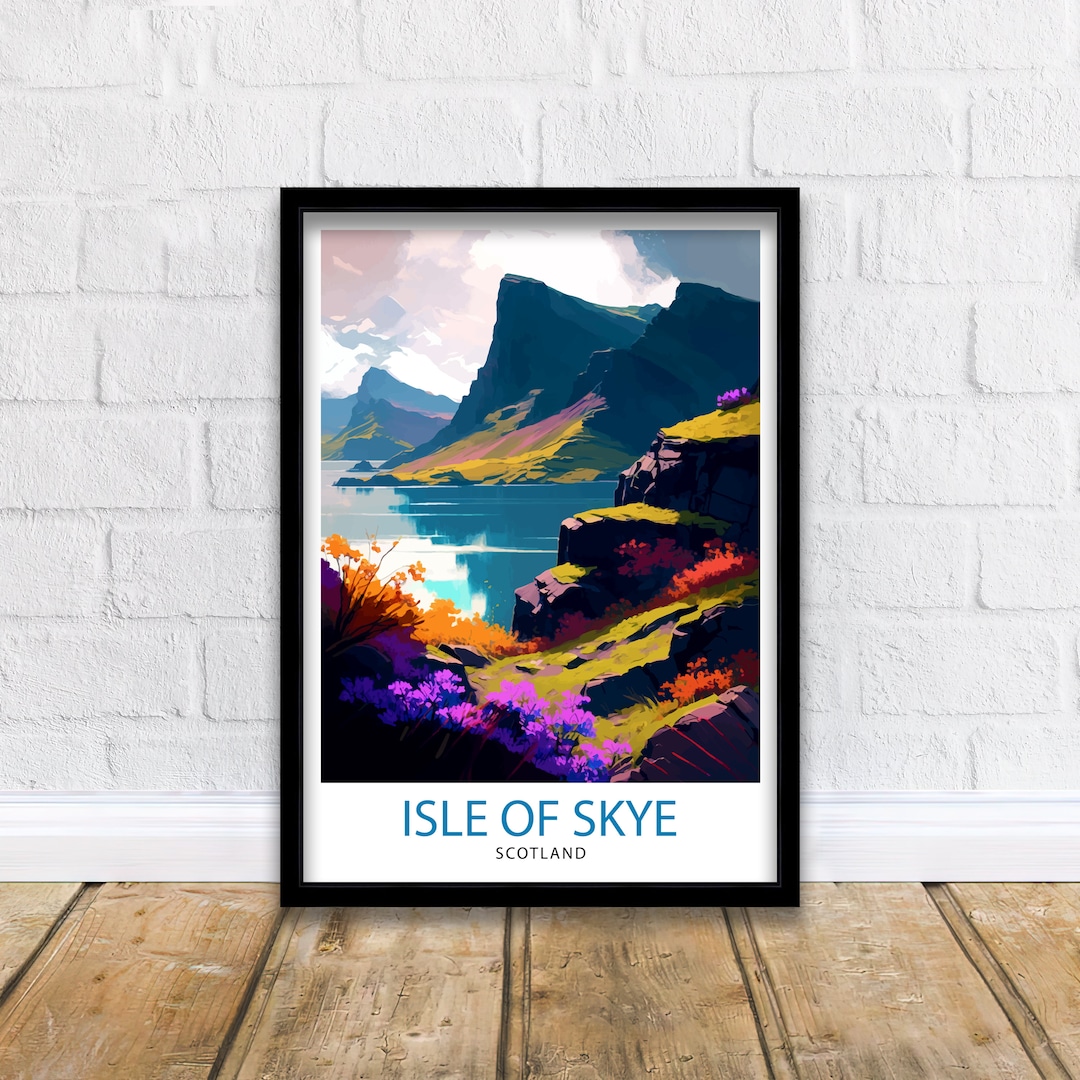 Isle of Skye Travel Print Skye Wall Decor Skye Home Living Decor, Isle ...