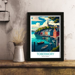 Tobermory Isle of Mull Travel Print Scotland Wall Art Isle of Mull ...