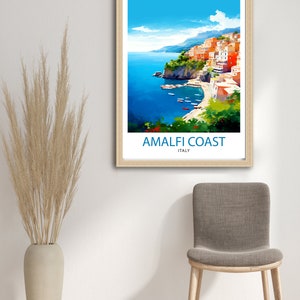 Amalfi Coast Italy Travel Print Amalfi Coast Wall Decor Amalfi Coast ...