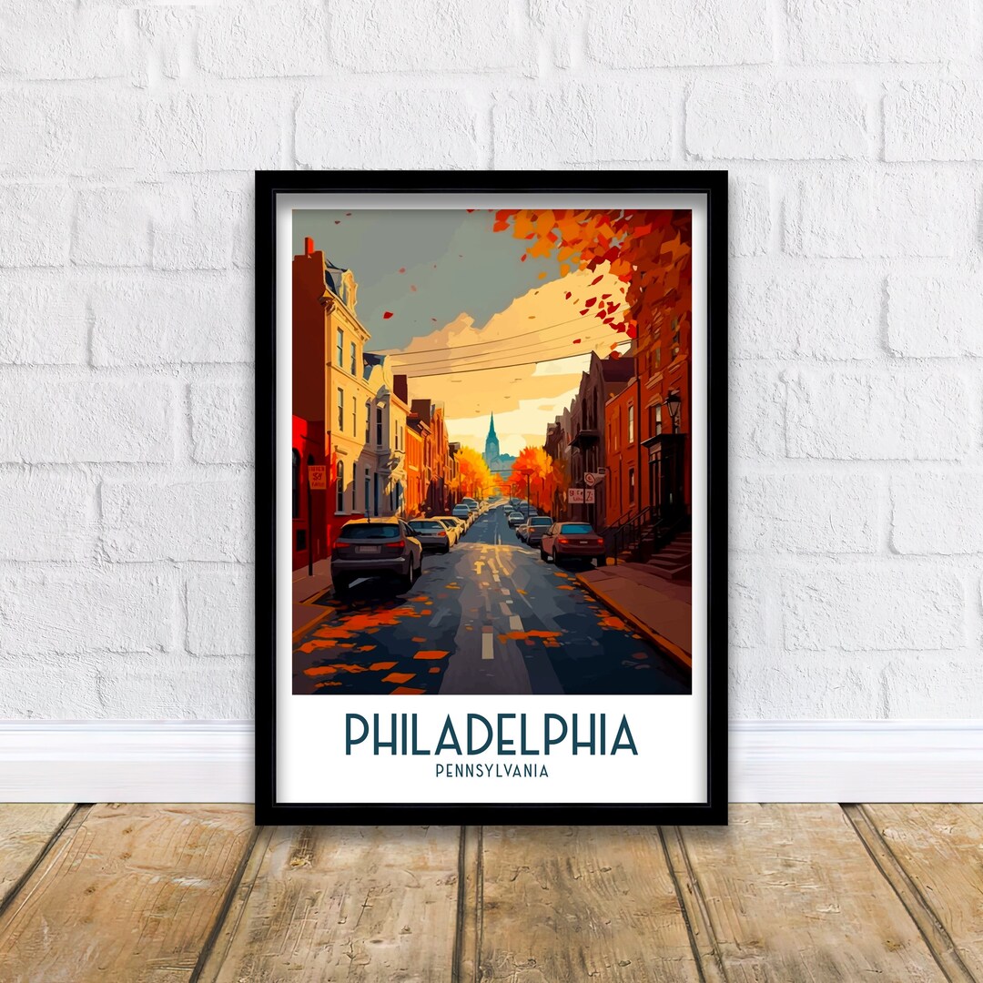 Philadelphia Travel Print| Philadelphia Wall Decor Philadelphia Art ...