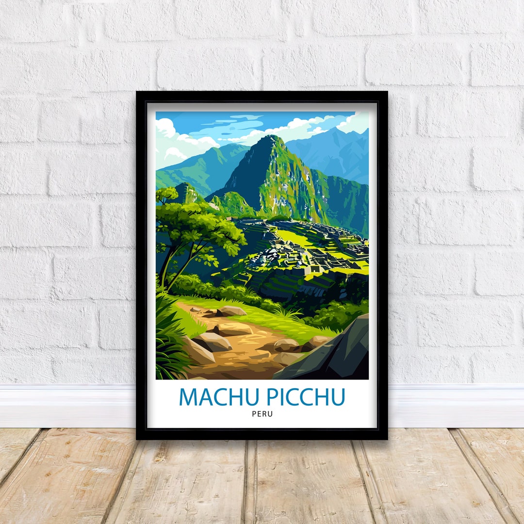 Machu Picchu Peru Travel Print Wall Decor Wall Art Machu Picchu Wall ...