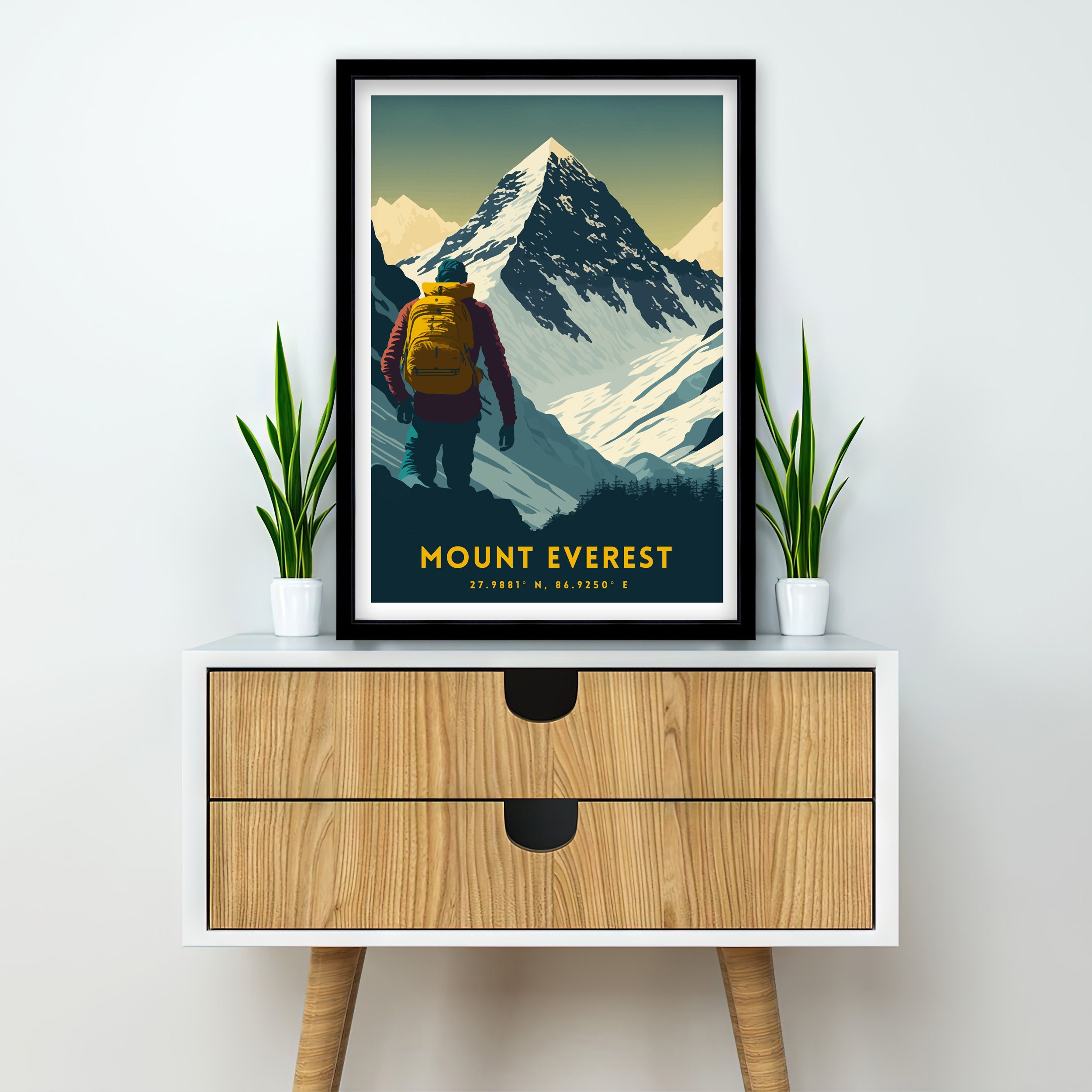 Mount Everest Print Mount Everest Mount Everest Poster - Etsy