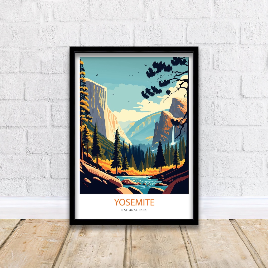 Yosemite Art Print | Yosemite Print | Yosemite | Yosemite Wall Art ...
