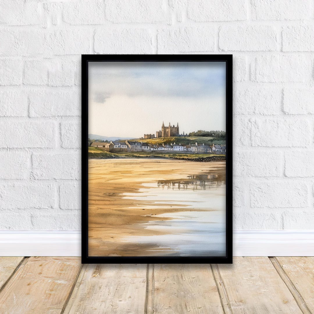 St Andrews Fife Watercolor Painting Scotland Coastal Art St Andrews ...